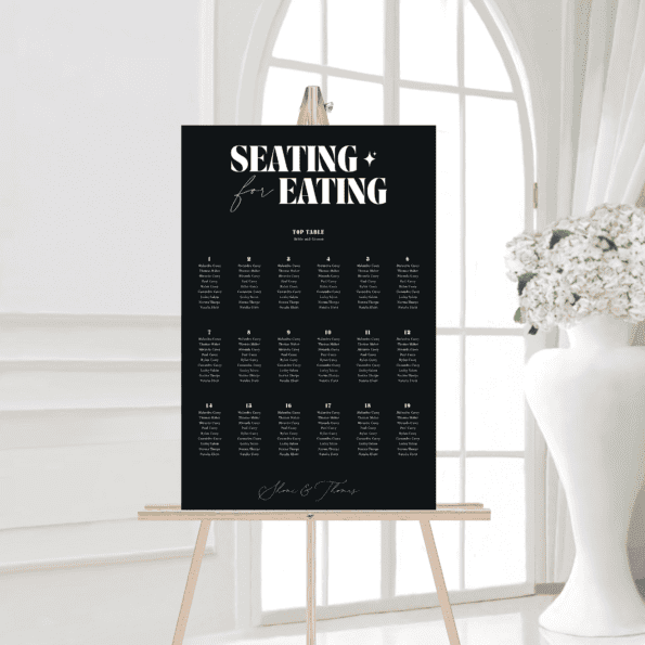 Bespoke Marilyn Design 3 Table Plan Board - Mally's Crafts